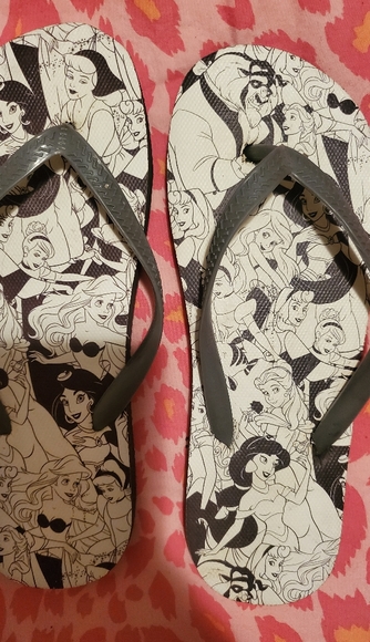Disney | Shoes | Disney Princess Flip Flops | Poshmark